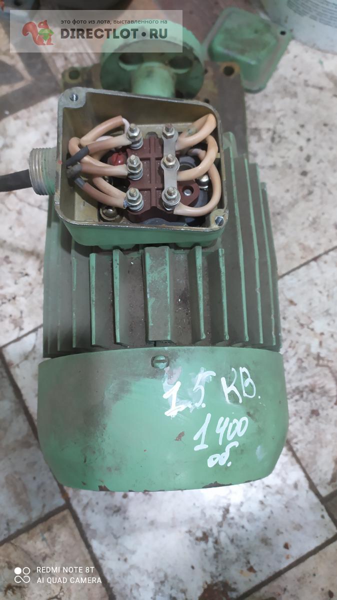 Электродвигатель Асинхронный, 1,5кв., 1400об., 280/380V купить в ...