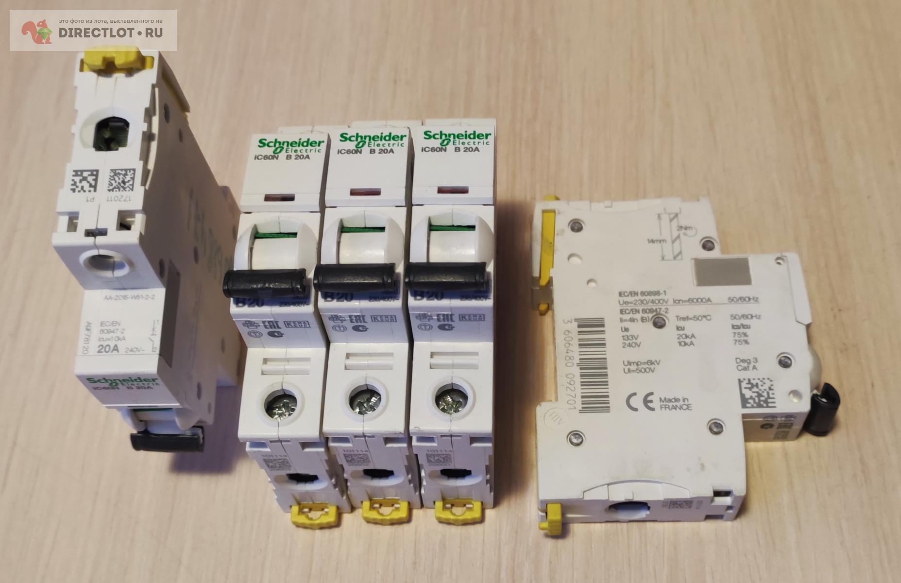 Выключатель автоматический однополюсный Schneider Electric iC60N 1П 20A ...