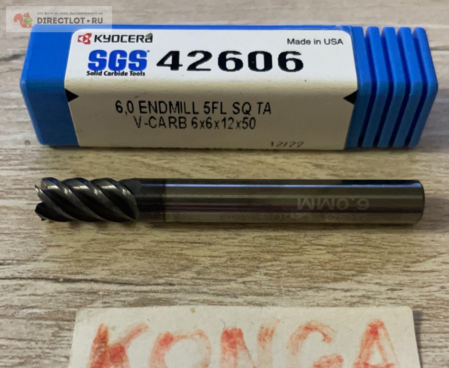 Фреза твердосплавная Ф6 Z5 SGS 42606 6,0 ENDMILL 5FL SQ TA купить в ...