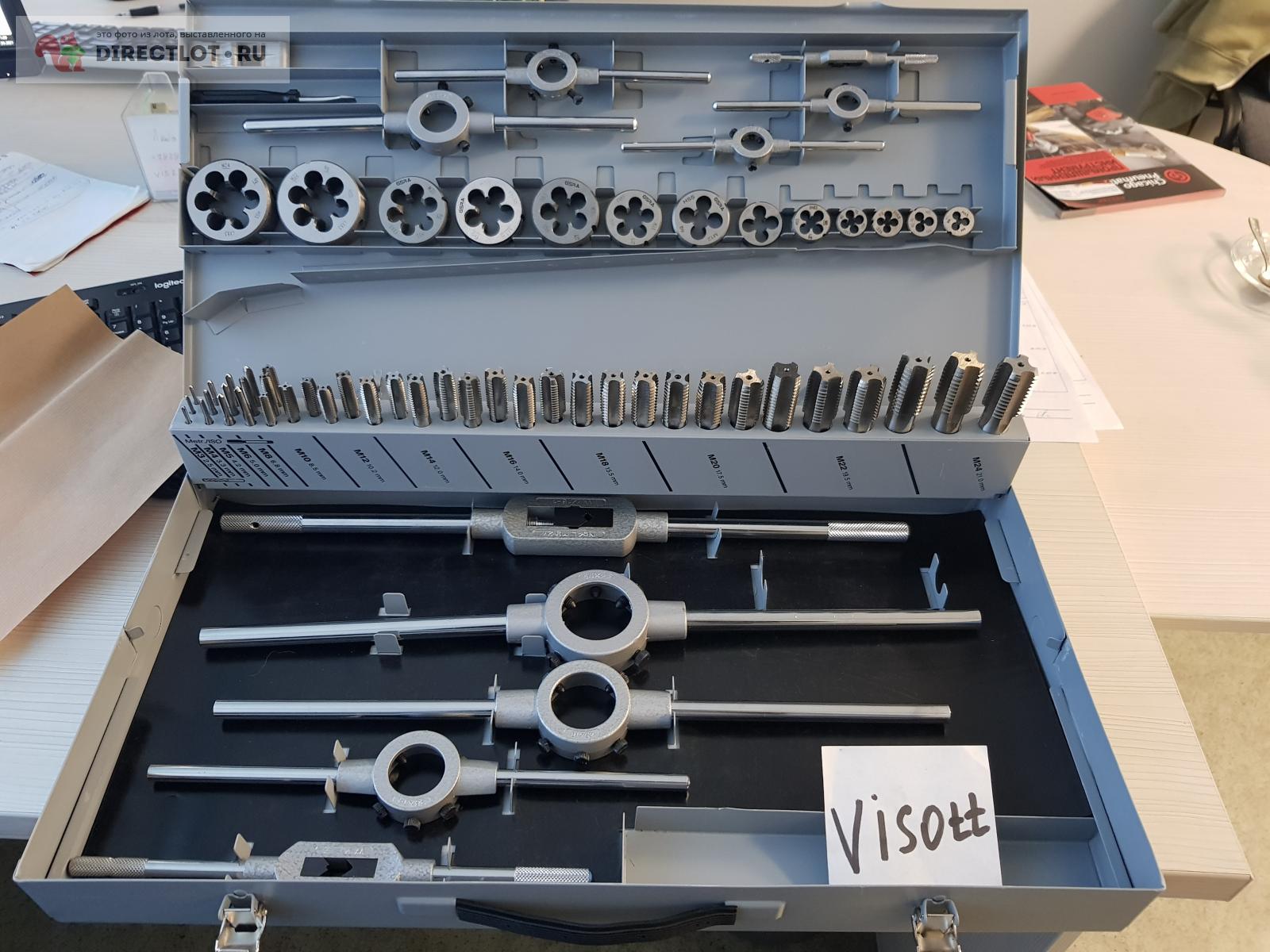 64 предмета. Набор ручных метчиков и плашек DIN 352/223 M3-M24 HSSG GSR (Германия) купить в ...