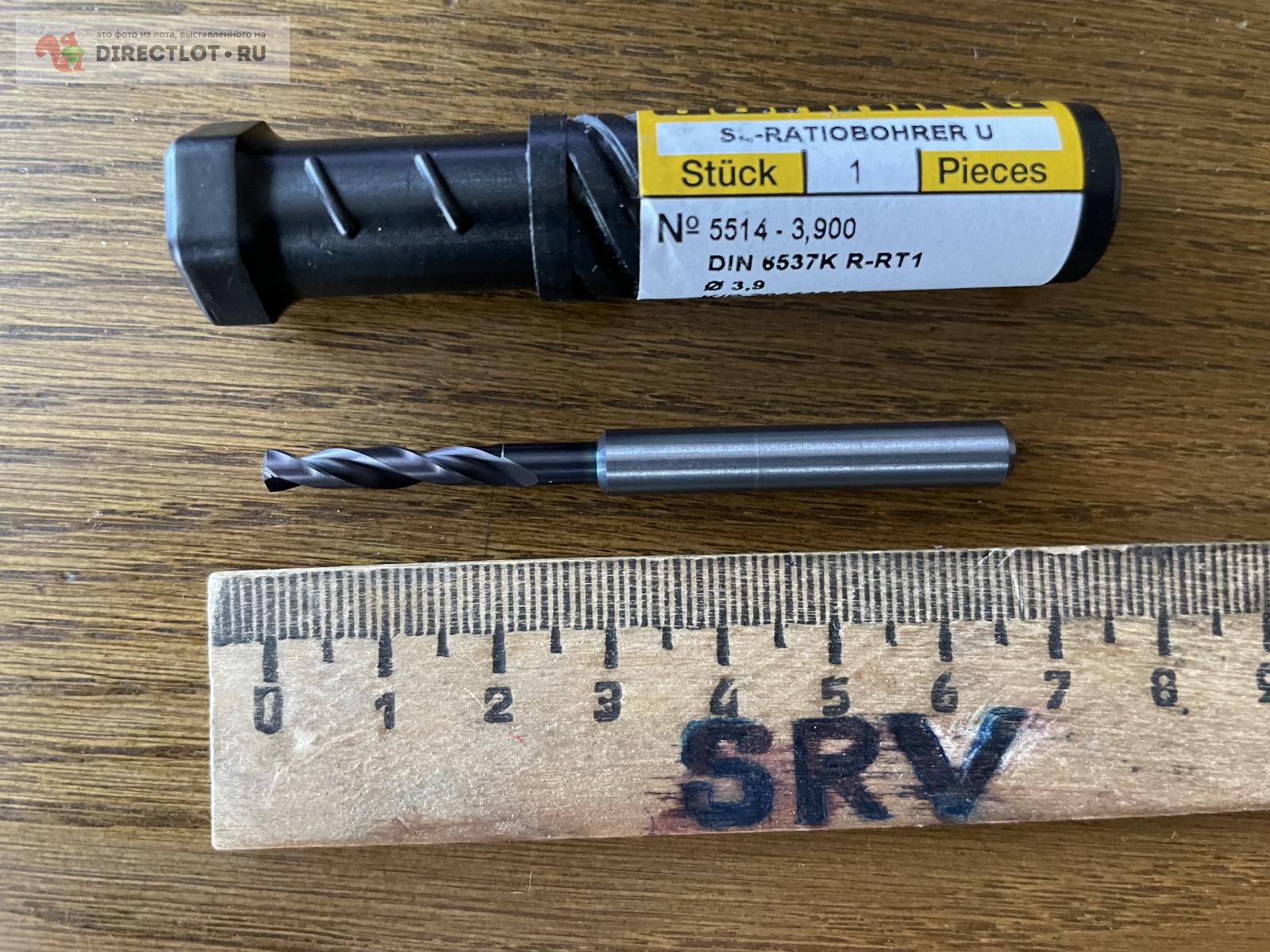 Сверло монолитное твердосплавное D 3.9 №5514 DIN 6537K R-RT1 GUHRING купить в Владимире цена 800 ...