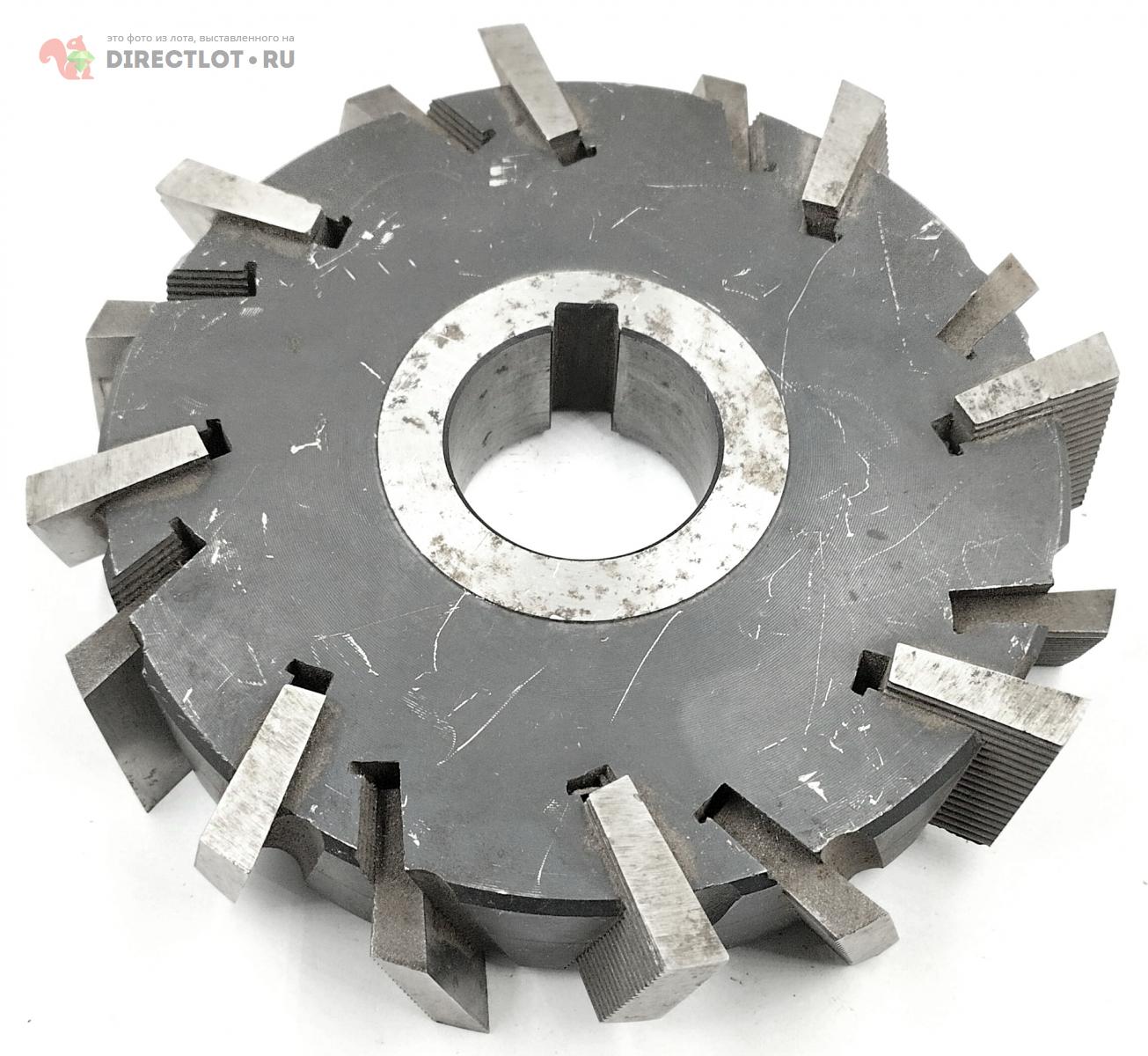 Фреза дисковая 3-х сторонняя 160х36х40 с рифлеными вставными ножами ...