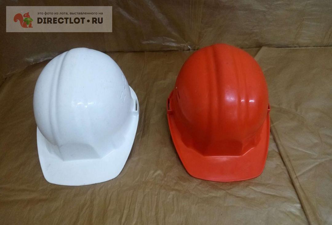 Каска защитная строительная монтажная белая оранжевая Франция купить в
