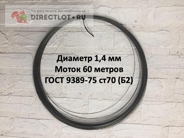 Проволока пружинная диаметр 1,4 мм (60 метров) ГОСТ 9389-75 (ст70) Б2 ...