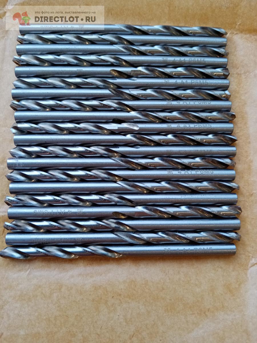 сверло ц/х ф4,0 А1 Р6М5, 75/43 мм., Тиз купить в Липецке цена 32,00 Р ...