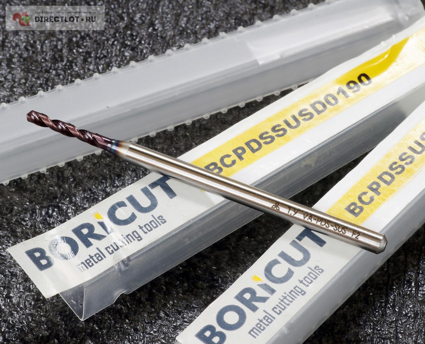 Сверло прецизионное Mitsubishi Boricut 1,9 мм VA-PDS-SUS с кобальтом и ...