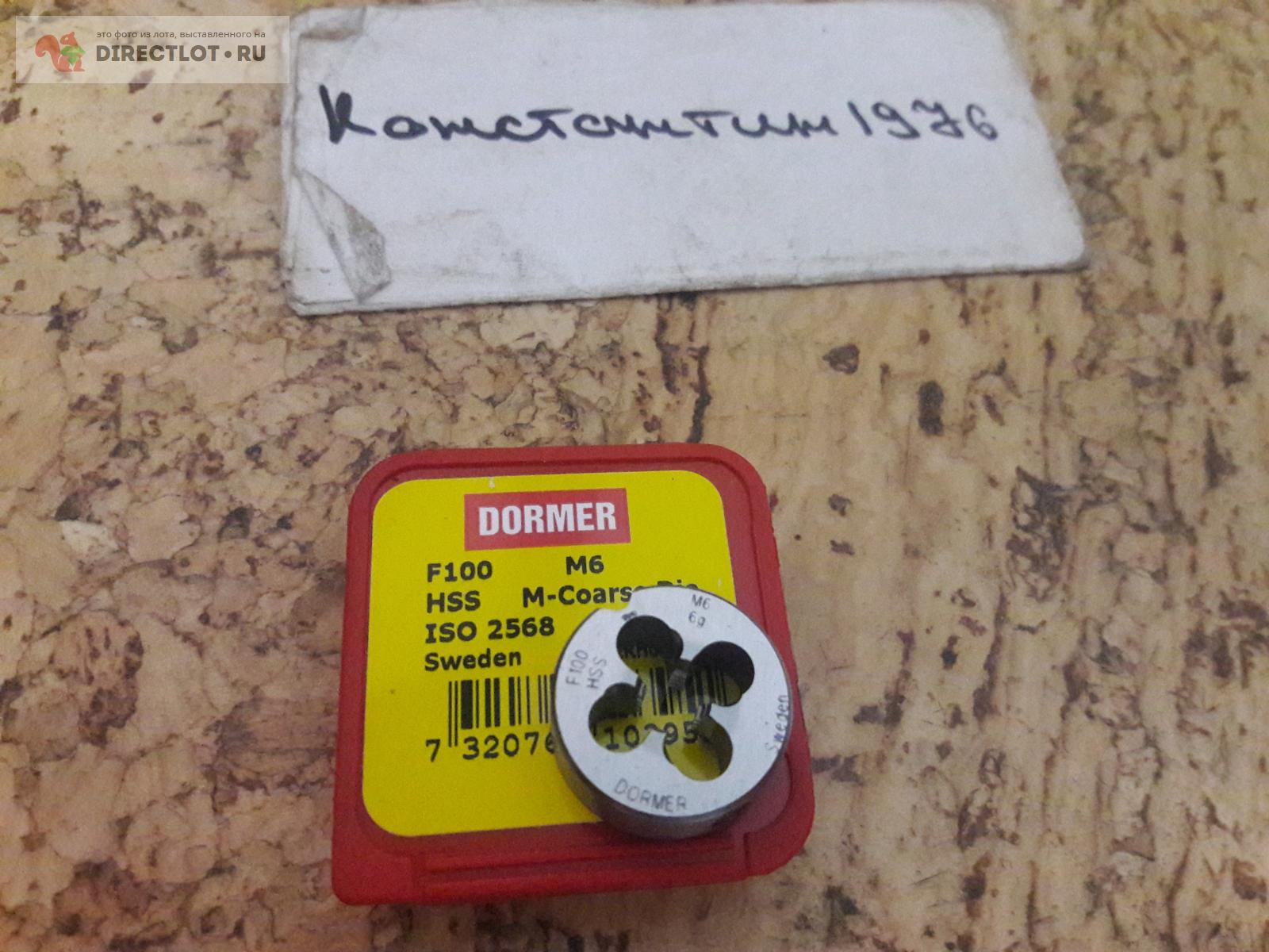 Плашка М6 DORMER F100 M-Coarse Die HSS-E ISO2 2568 MADE IN SWEDEN ...
