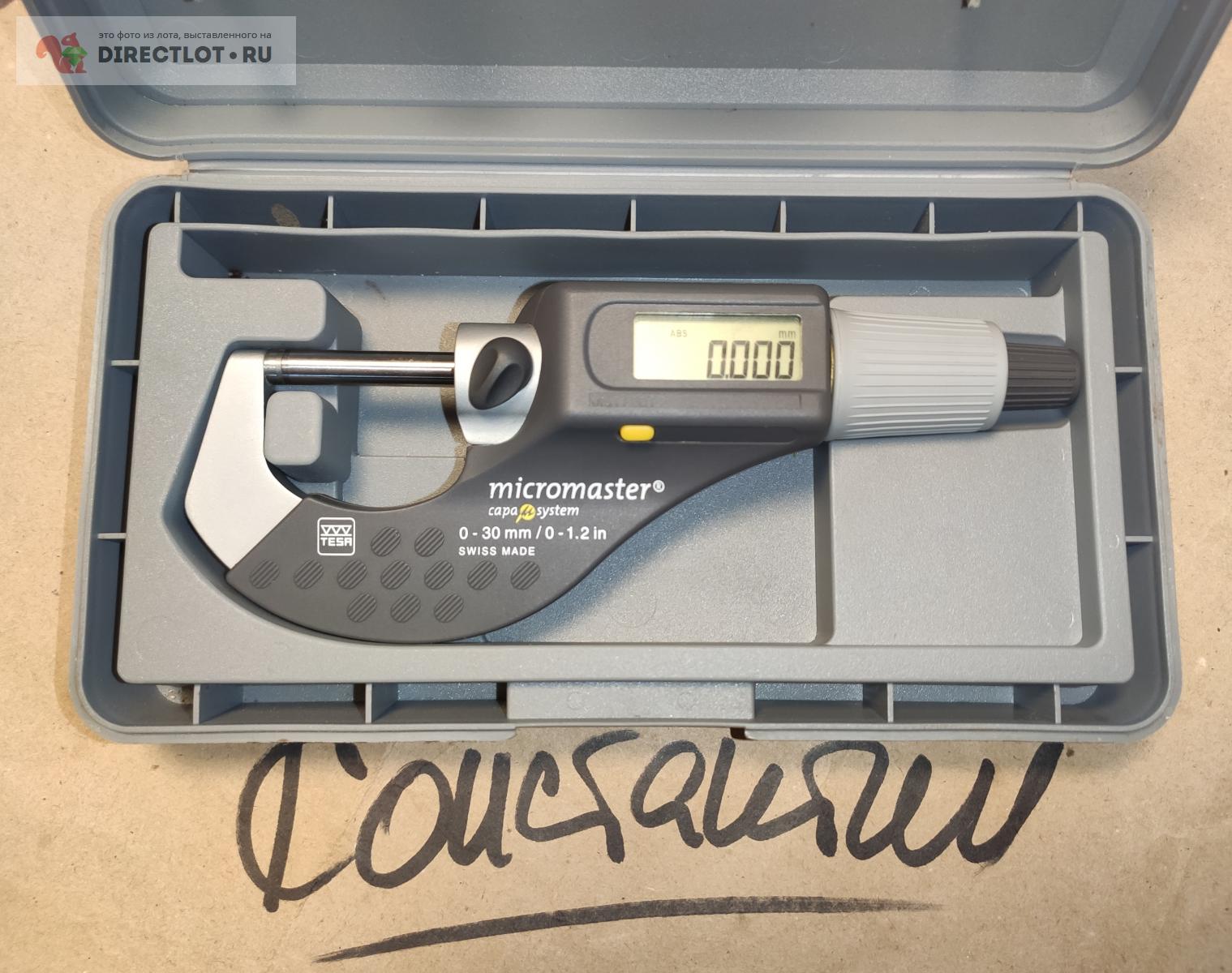 Цифровой Микрометр Tesa 0-30мм, 0.001мм, IP54, micromaster купить в ...