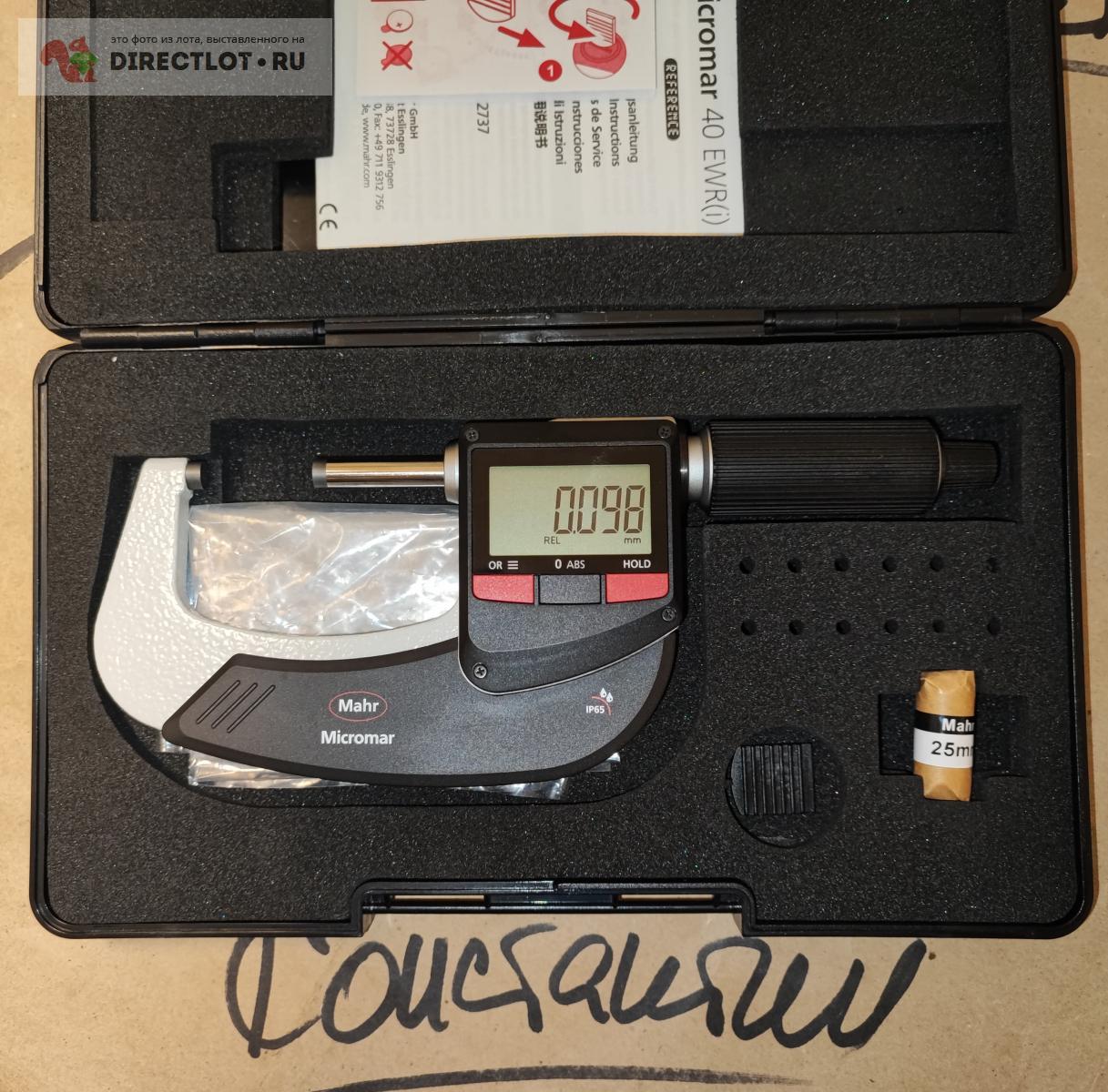 Цифровой Микрометр Mahr 25-50мм, 0.001мм, IP65 купить в Москве цена ...