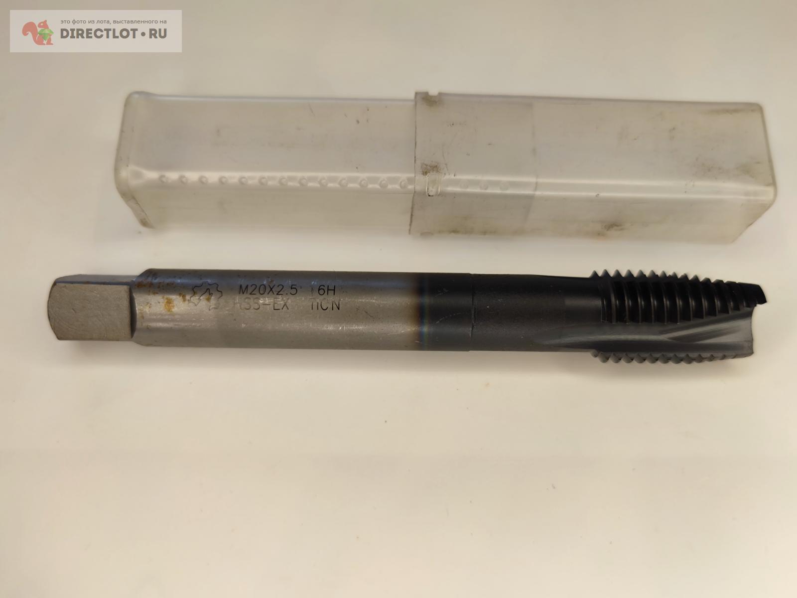 Метчик кобальтовый WOLFSTAR М20 х 2,5 6H HSS-EX (Р6М5К5) TiCN DIN 376 с ...