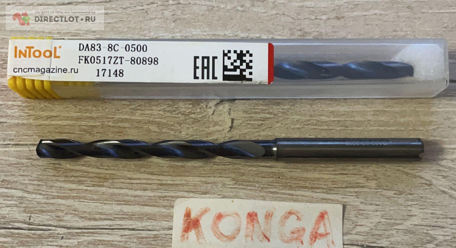 Сверло твердосплавное Ф5 INTOOL DA83-8C-0500 с СОЖ удлиненное купить в ...